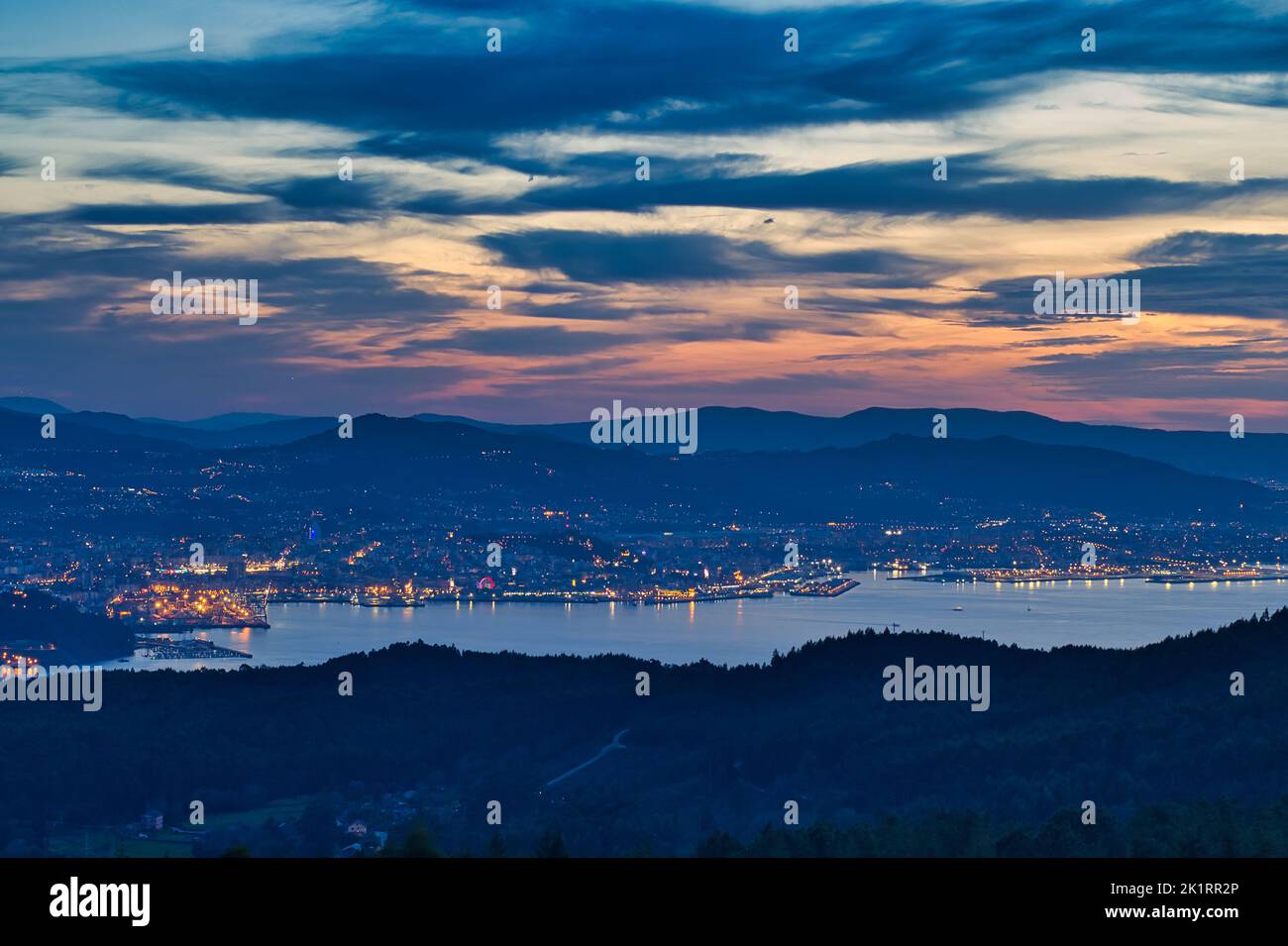 Beautiful view vigo city hi-res stock photography and images - Alamy