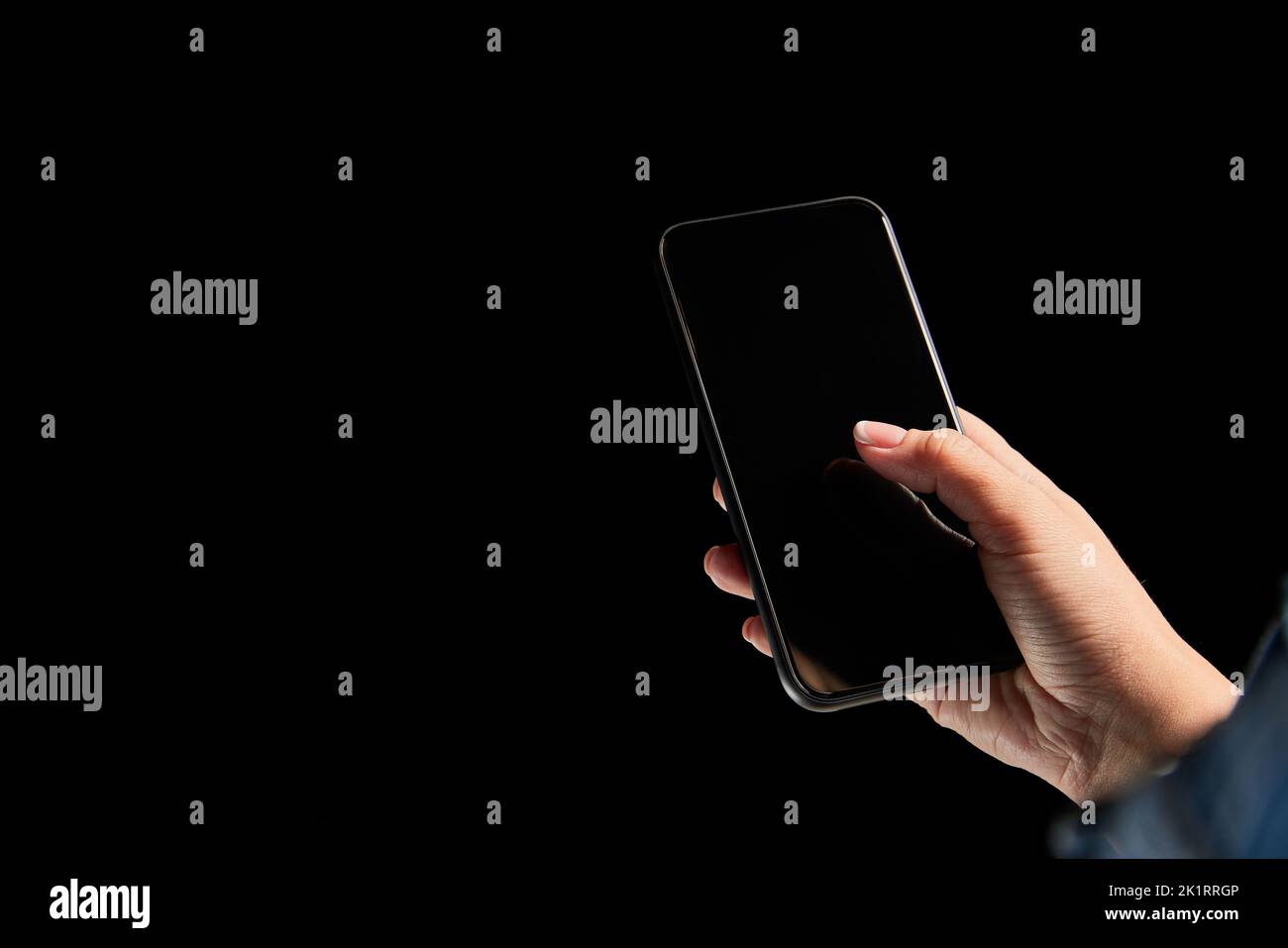 Female hands scrolling phone screen, using gadget for donation. Concept ...