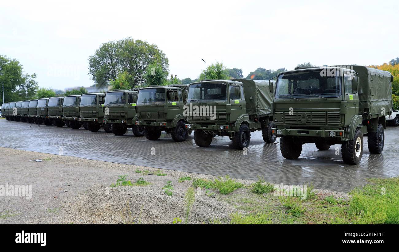 Non Exclusive: DNIPRO, UKRAINE - SEPTEMBER 20, 2022 - Heavy-duty trucks ...
