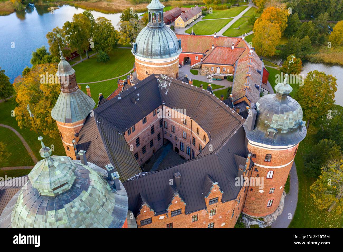 A bird's eye view of the Vadstena Castle in Sweden Stock Photo - Alamy