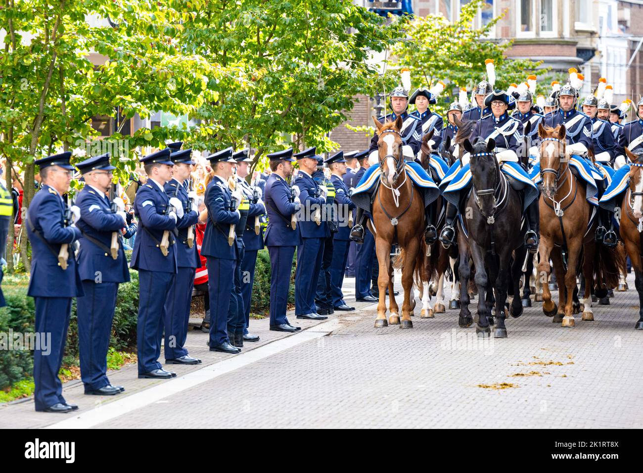 The Hague, The Netherlands - 20 Sep 2022, Glass carriage procession ...
