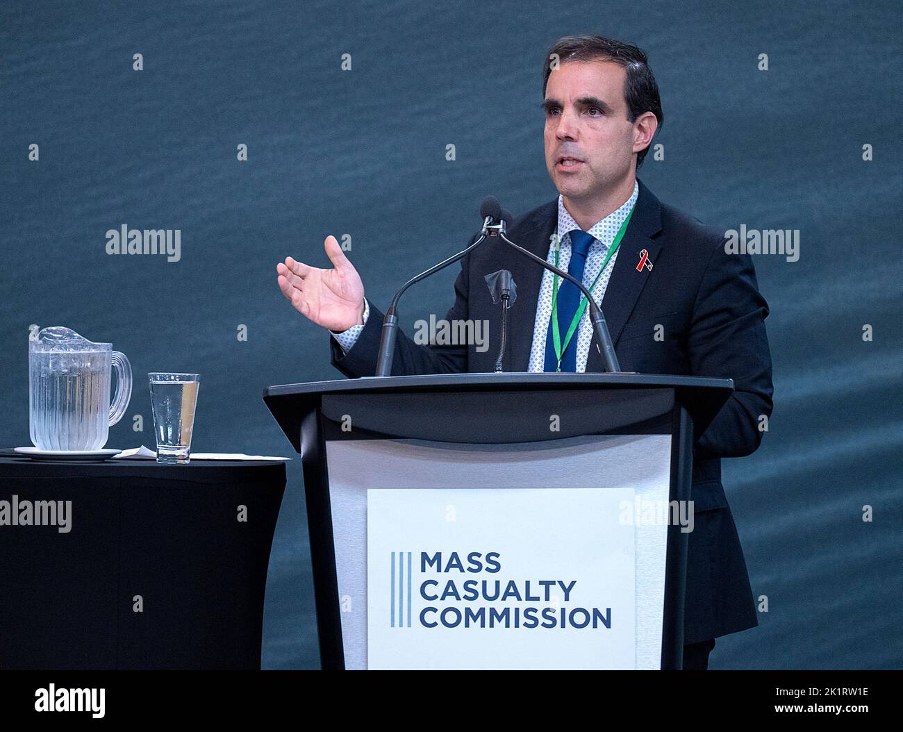 Josh Bryson, the lawyer representing the family of victims Peter and ...