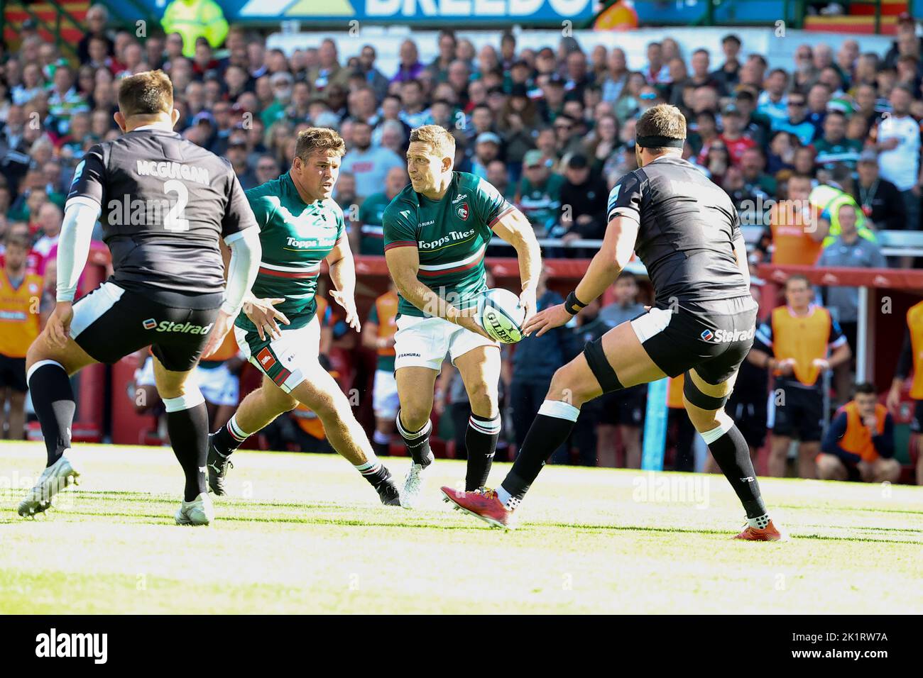 17.09.2022 Leicester, England. Rugby Union. Jimmy Gopperth in action ...