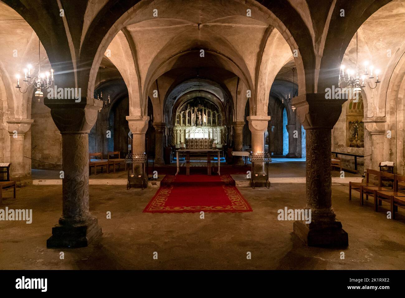 Canterbury cathedral crypt hi-res stock photography and images - Alamy