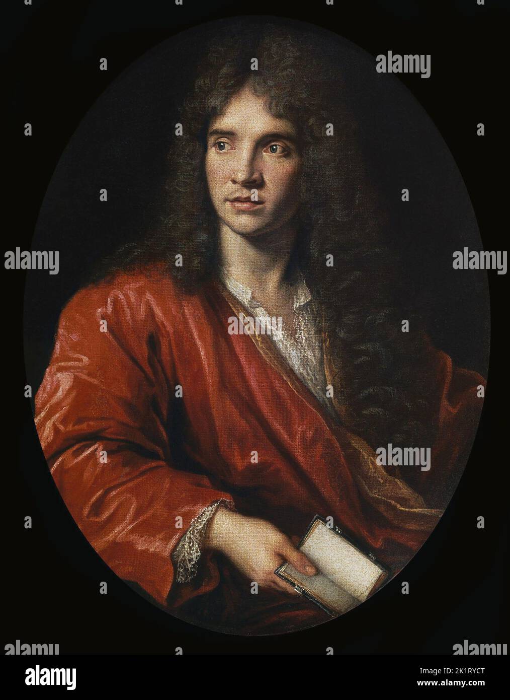 Portrait of the author Moliére (1622-1673). Museum: Comédie Française ...