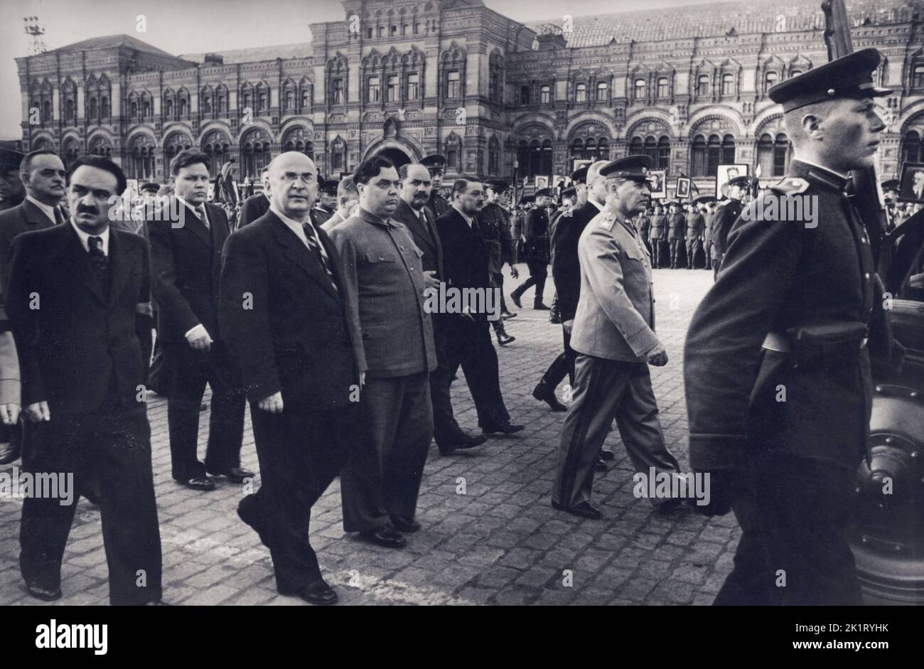 Stalin and his Comrades, Red Square, Moscow, 1946. Museum: PRIVATE ...