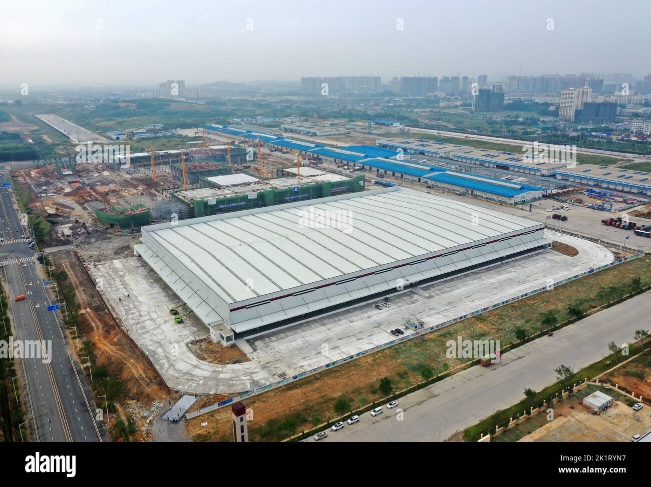 Nanning. 20th Sep, 2022. Aerial photo taken on Sept. 20, 2022 shows the ...