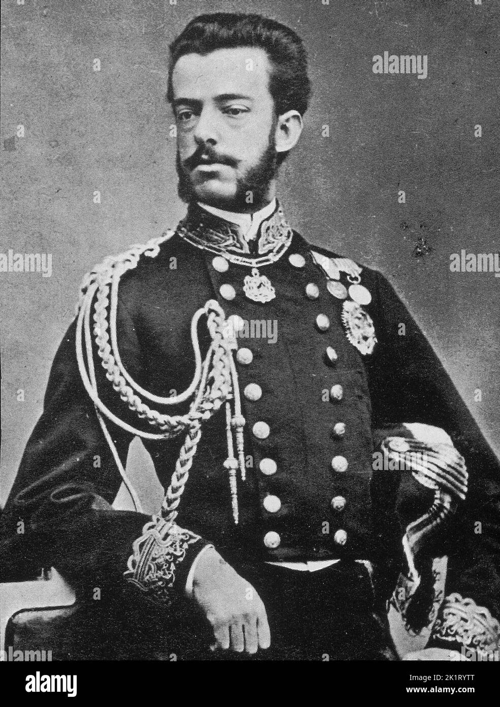 RETRATO DE AMADEO DE SABOYA. Amadeo I of Spain Stock Photo - Alamy