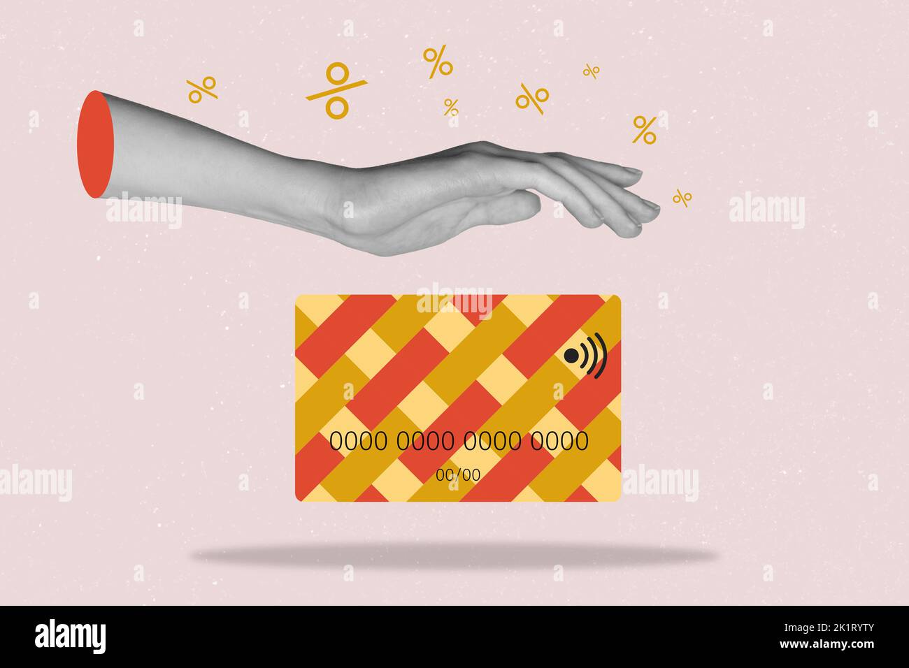 Photo sketch graphics artwork picture of arm protecting credit card ...