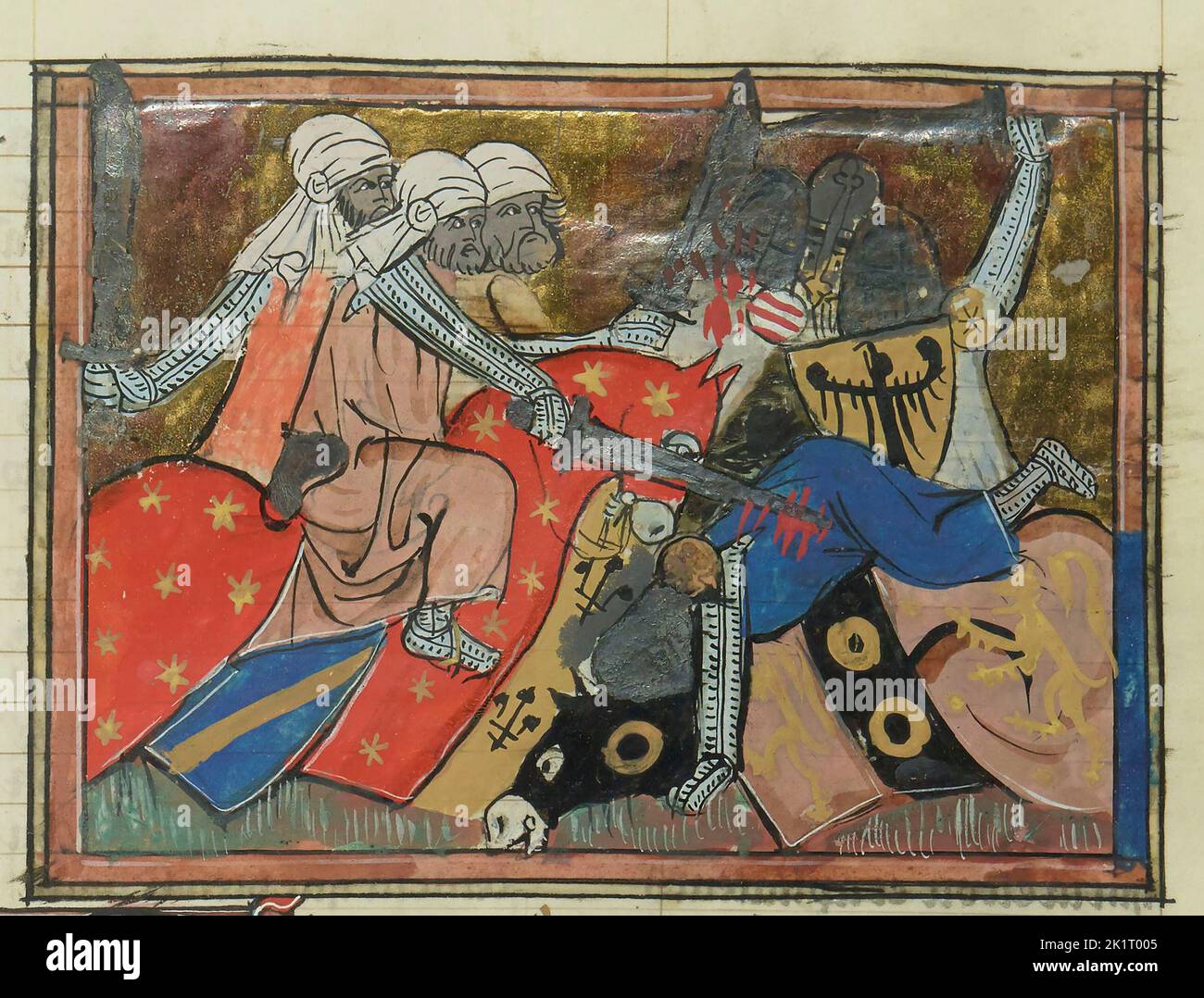 The Battle of Ager Sanguinis on June 28, 1119 (From "Li rommans de ...