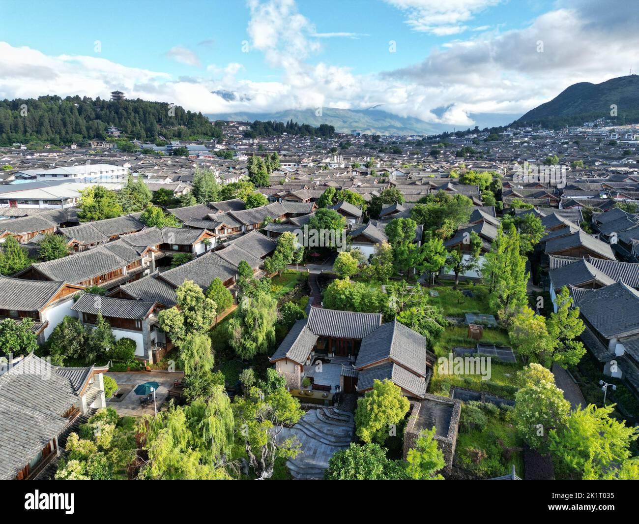 Exploring the ancient town in the city of Lijiang, Yunnan province ...