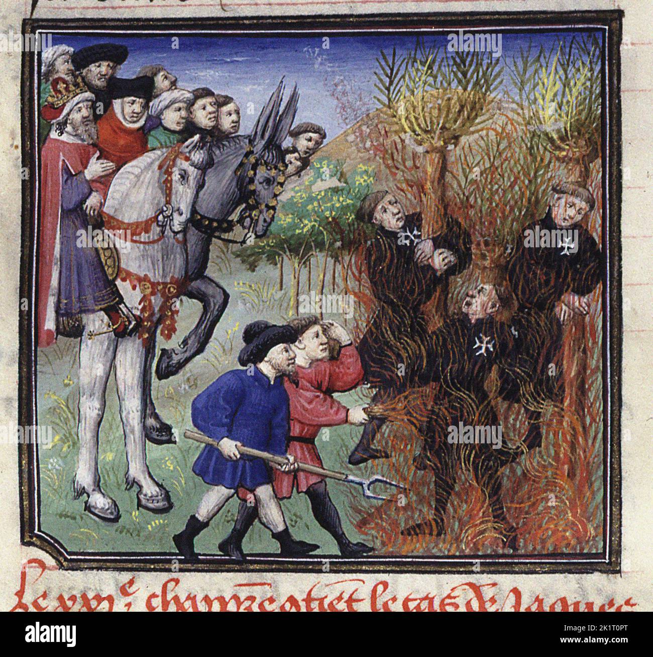 Execution of the Templars. From: De casibus virorum illustrium by ...