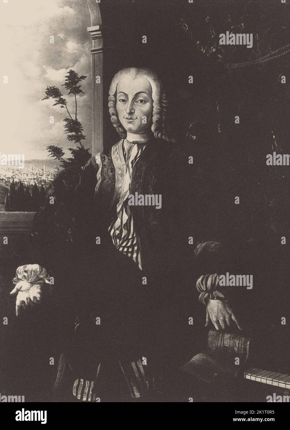 Portrait of Bartolomeo Cristofori (1655-1731). Museum: PRIVATE ...