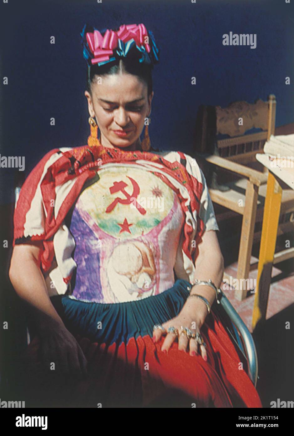 Frida Kahlo. Museum: PRIVATE COLLECTION. Author: Florence Arquin Stock Photo - Alamy
