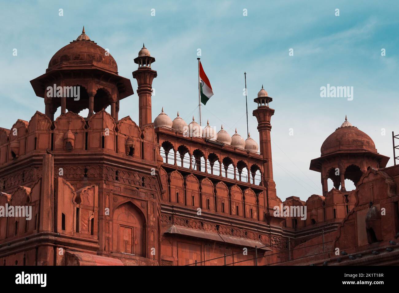 The ancient Red Fort (Lal Qila) Delhi - World Heritage Site Stock Photo ...