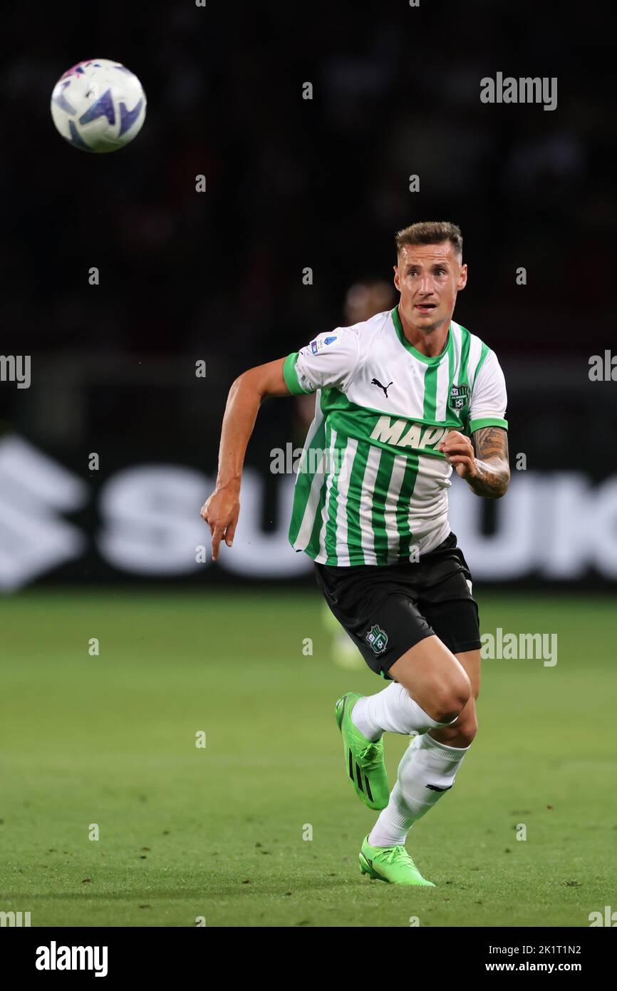 Turin, Italy, 17th September 2022. Andrea Pinamonti of US Sassuolo ...