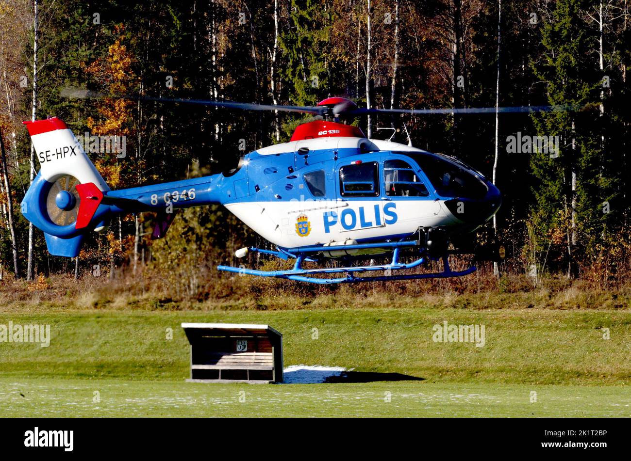 A police helicopter with thermal imaging camera Stock Photo - Alamy