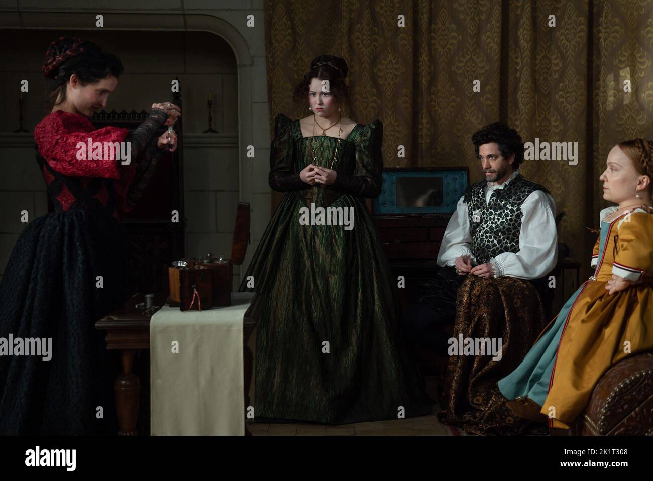 THE SERPENT QUEEN, from left: Kiruna Stamell as Mathilde, Liv Hill as ...