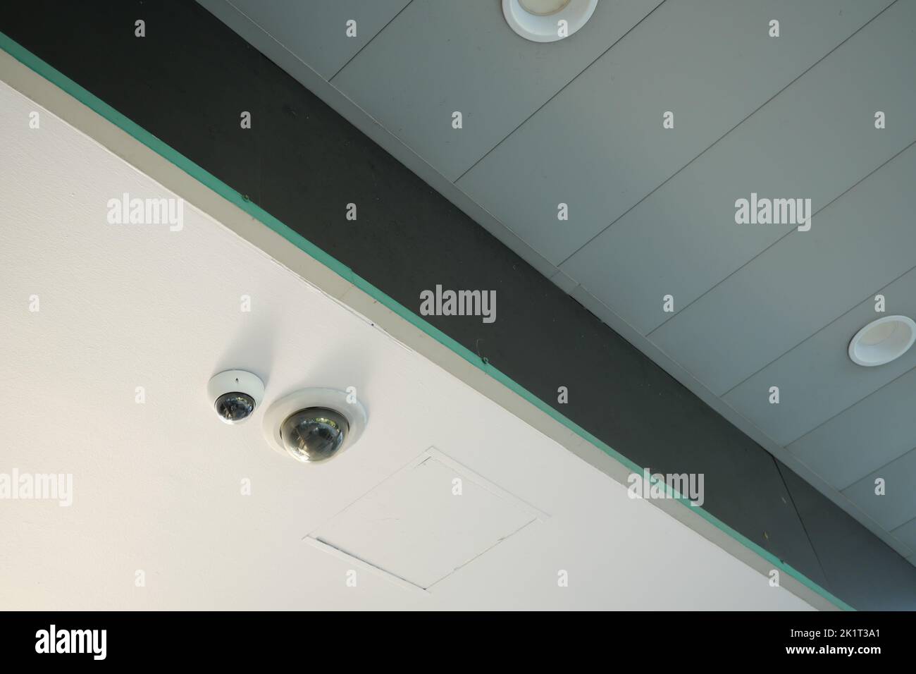 CCTV security camera operating outdoor Stock Photo - Alamy