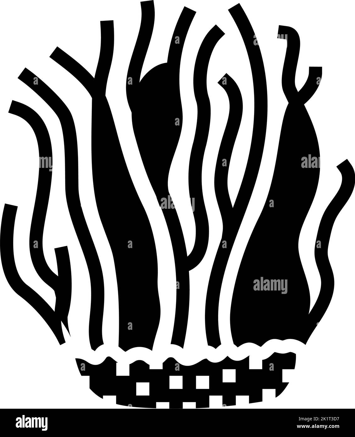 cordyceps mushroom glyph icon vector illustration Stock Vector Image ...