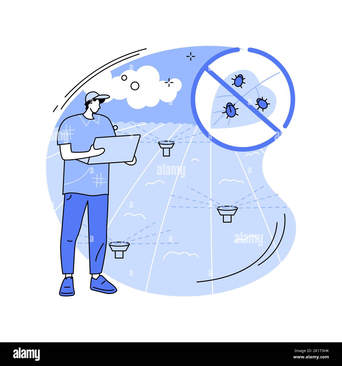 Integrated pest management isolated cartoon vector illustrations Stock ...