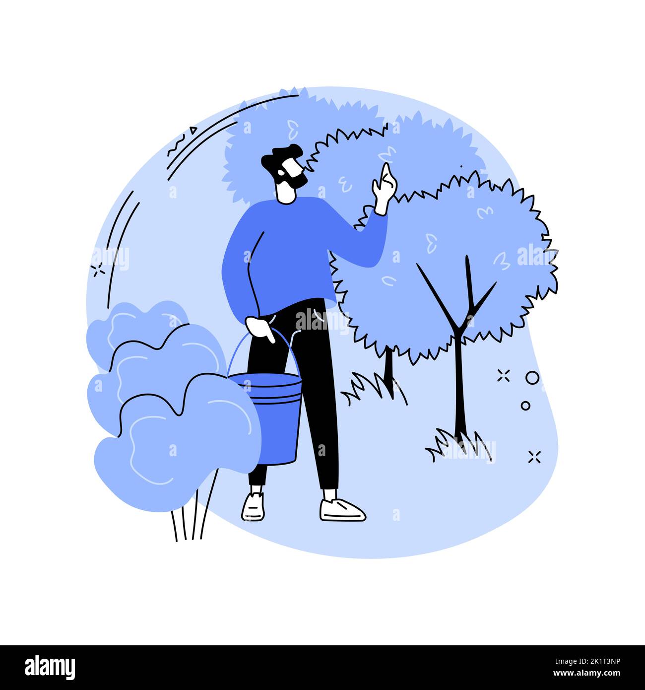 Agroforestry practices isolated cartoon vector illustrations Stock ... Agroforestry practices isolated cartoon vector illustrations Stock ...