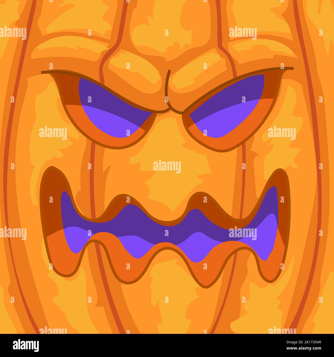 Halloween pumpkin mask idea in cartoon style for print and design ...