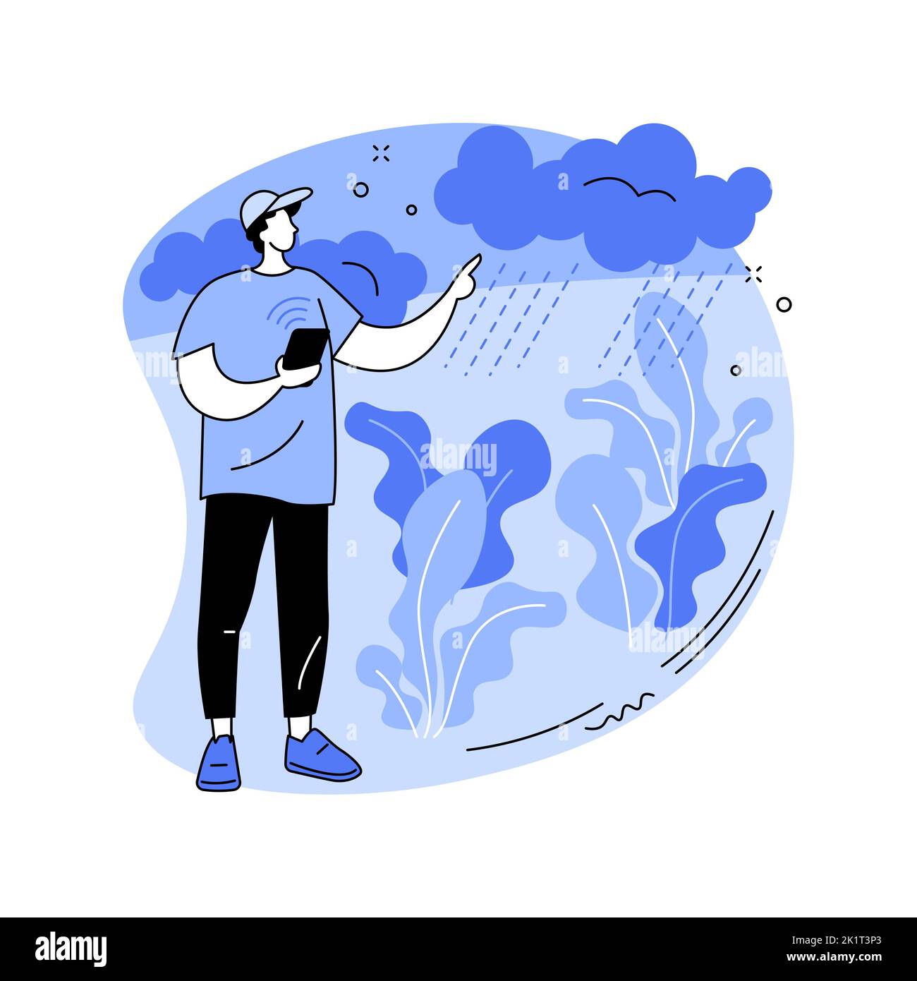 Weather conditions isolated cartoon vector illustrations Stock Vector ...