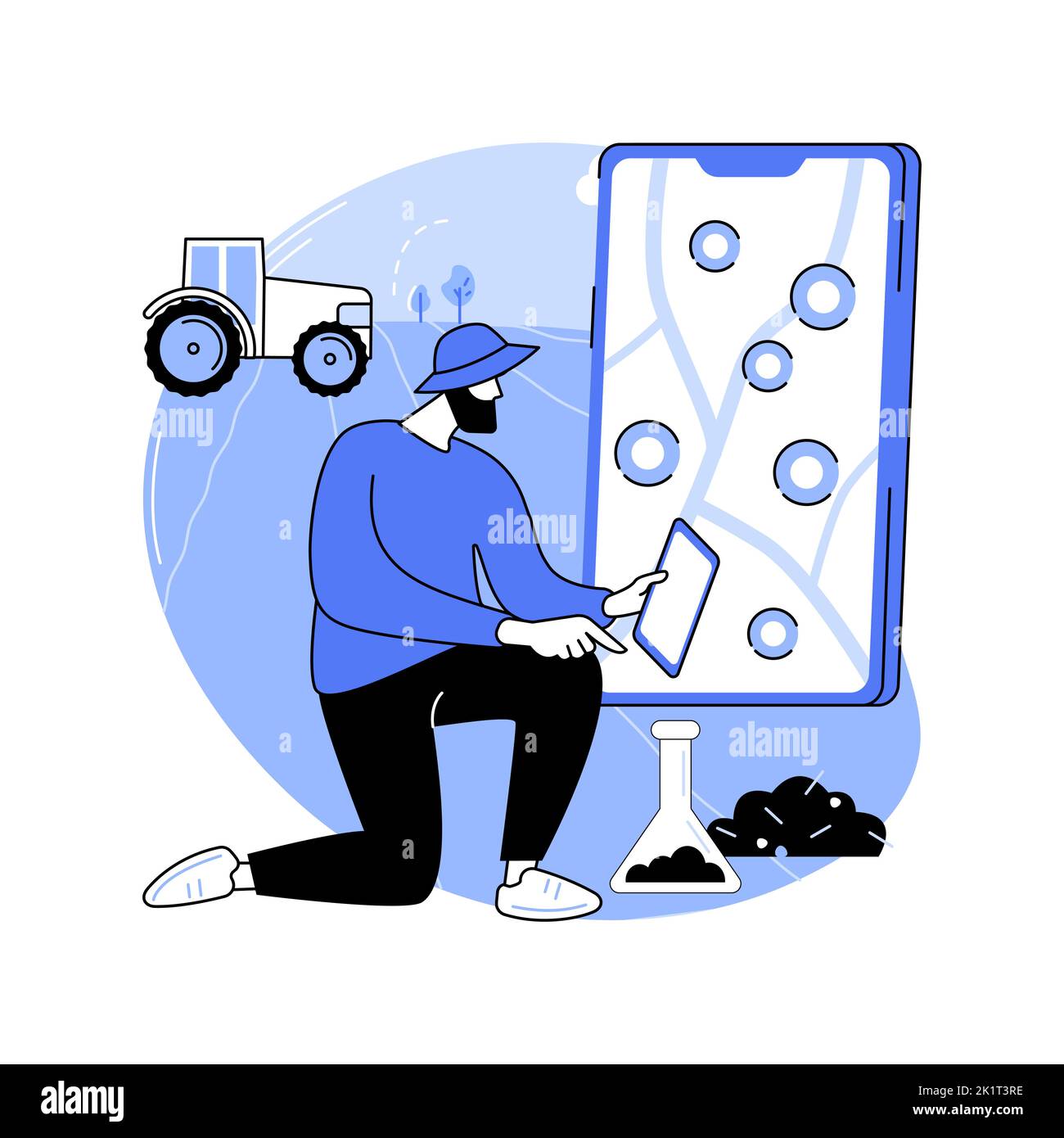 Soil sampling isolated cartoon vector illustrations Stock Vector Image ...