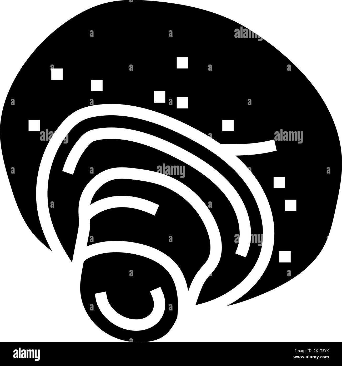 champignon fungi mushroom glyph icon vector illustration Stock Vector ...