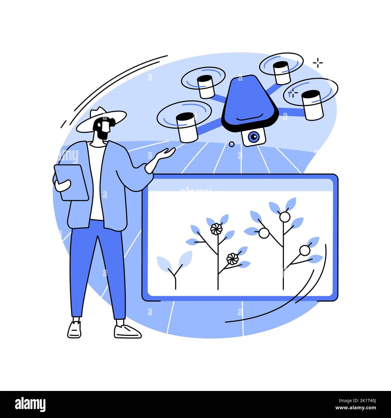 Computer imaging isolated cartoon vector illustrations Stock Vector ...