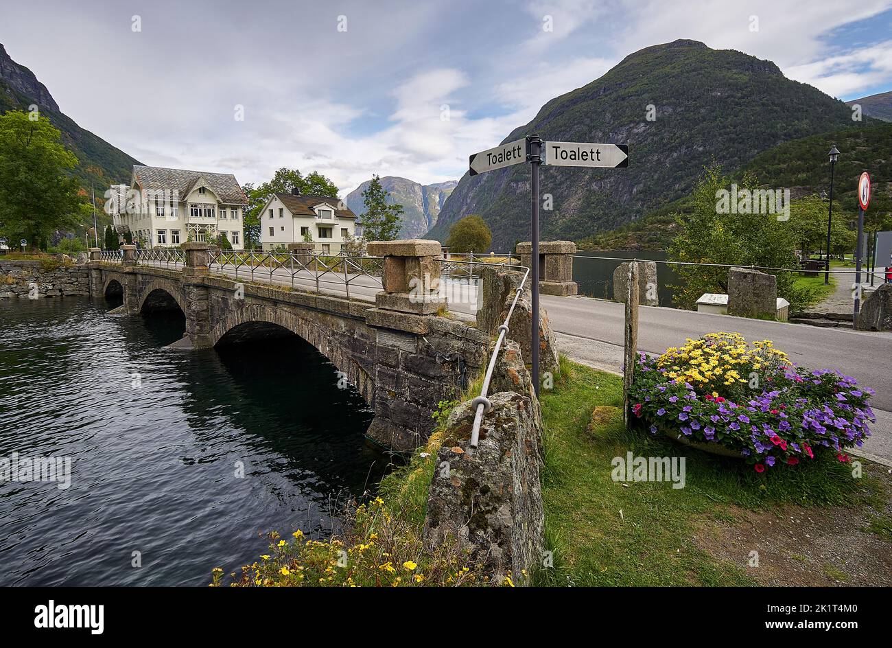 Hellesylt, Gerianger fjord, Stranda, Møre og Romsdal, Norway Stock ...