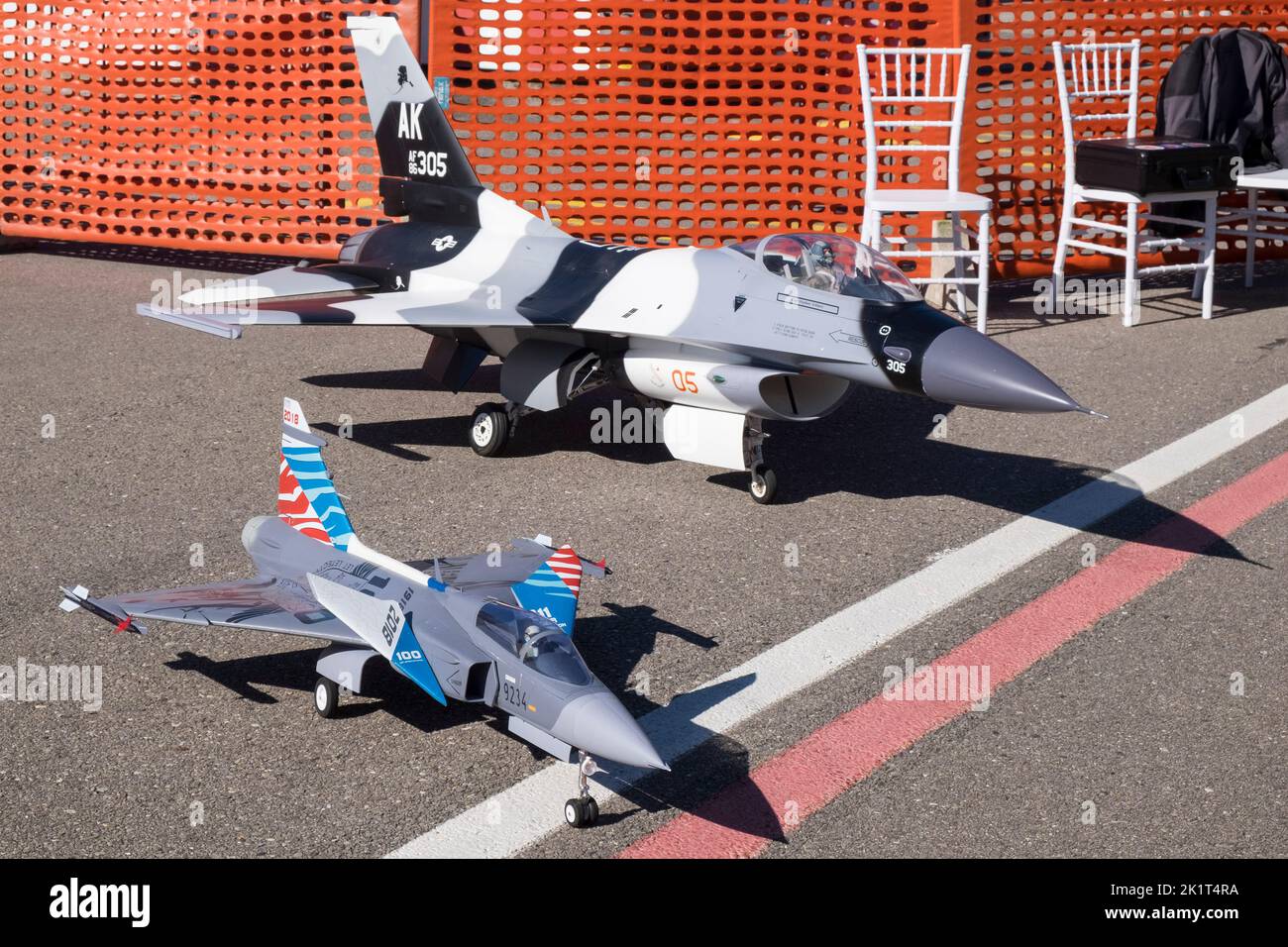 Switzerland, Agno-Lugano Airport, Model aircraft Stock Photo - Alamy