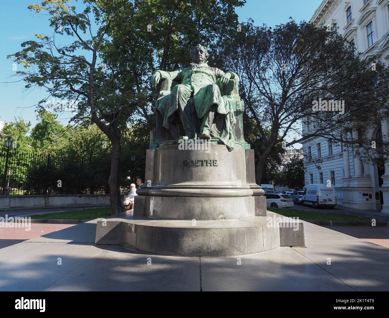 VIENNA, AUSTRIA - CIRCA SEPTEMBER 2022: Goethedenkmal translation ...