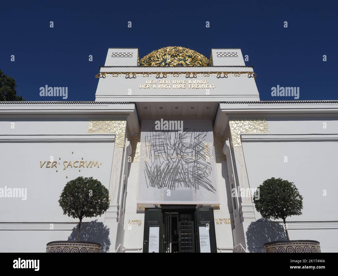 VIENNA, AUSTRIA - CIRCA 2022: Wiener Secession by Olbrich circa 1897 ...
