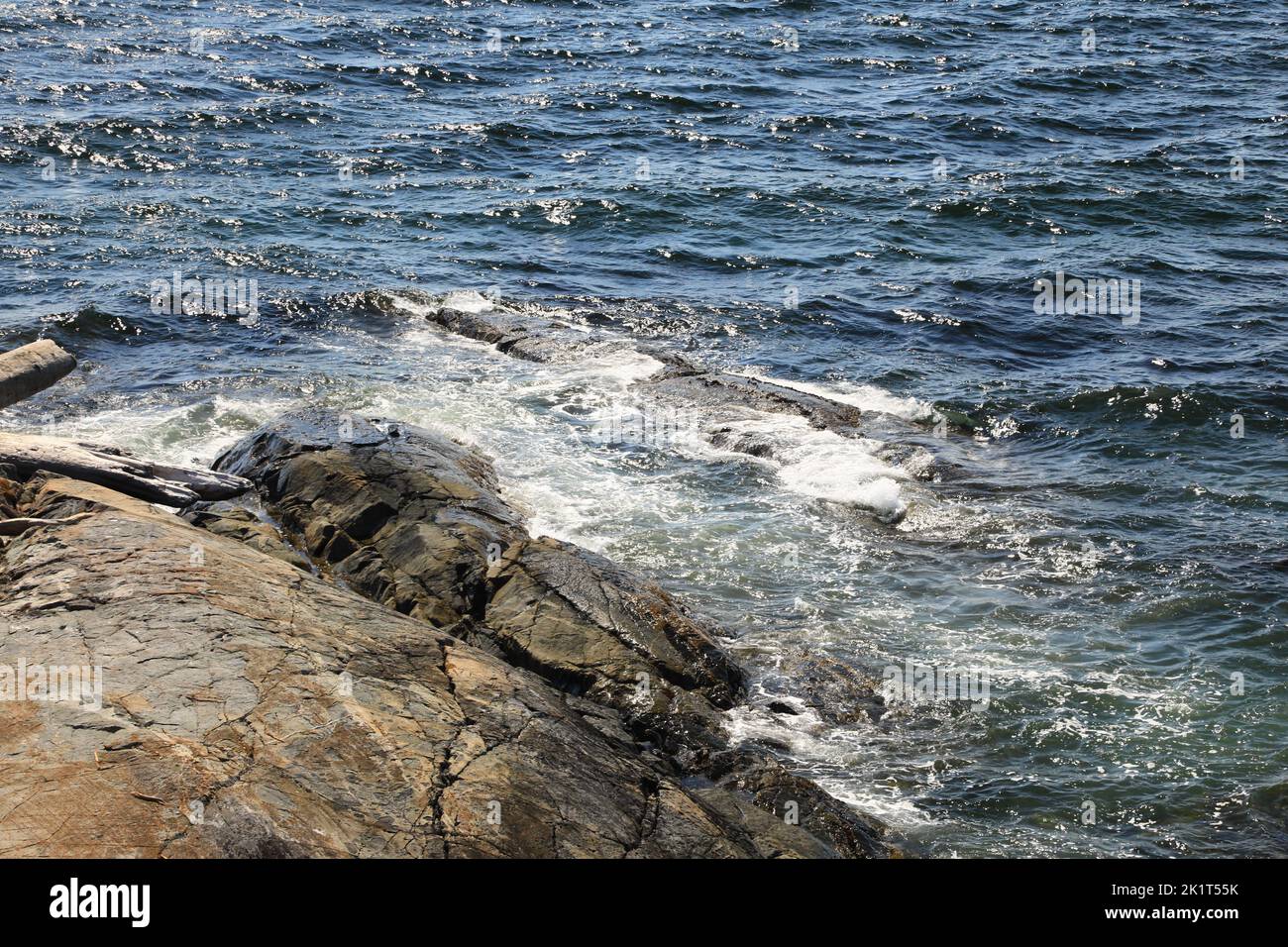 Coastal rocks in the ocean Stock Photo - Alamy