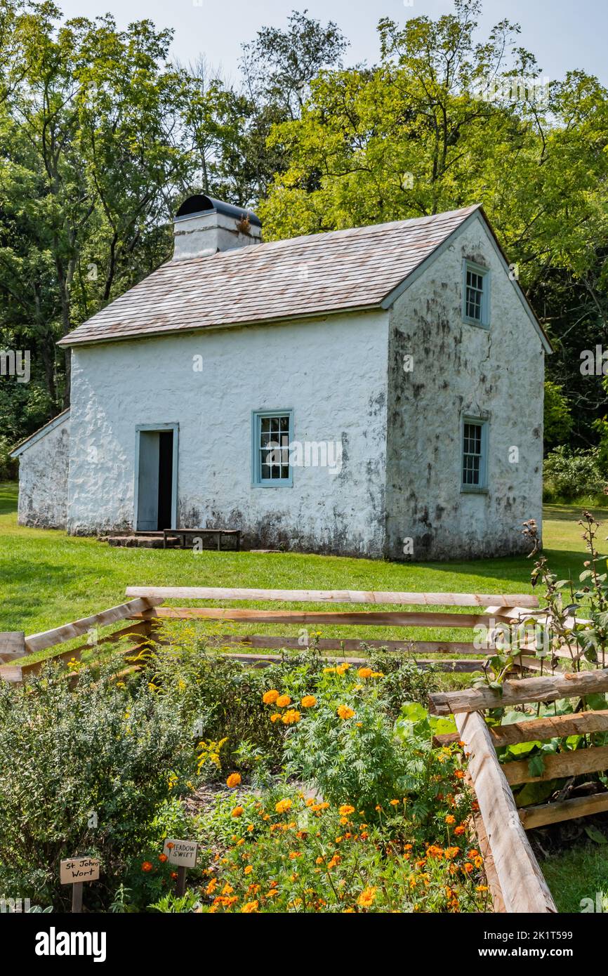 Tenant House and Garden, Hopewell Furnace National Historic Site ...