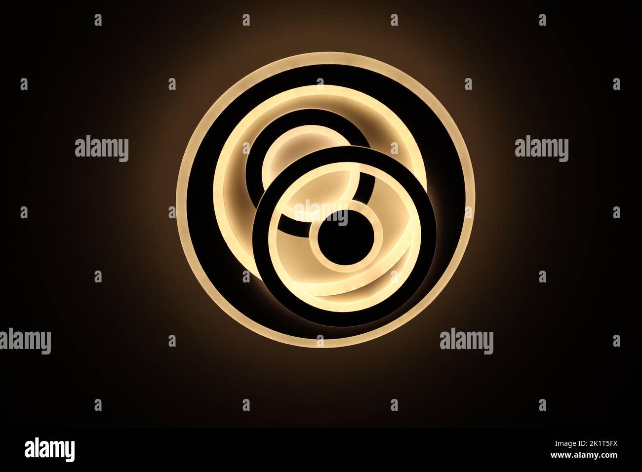 Interior lamp that emits mate light, and it has the form of a double ...