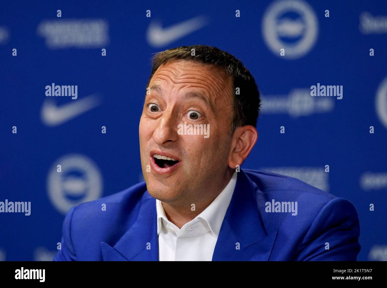 Brighton and Hove Albion owner and chairman Tony Bloom during the press ...