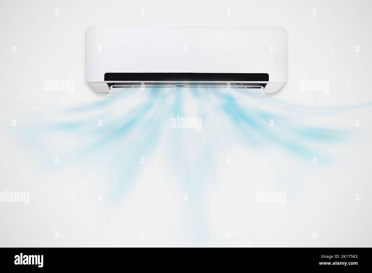 Air conditioning and a stream of fresh cold air. Cooling device in room ...