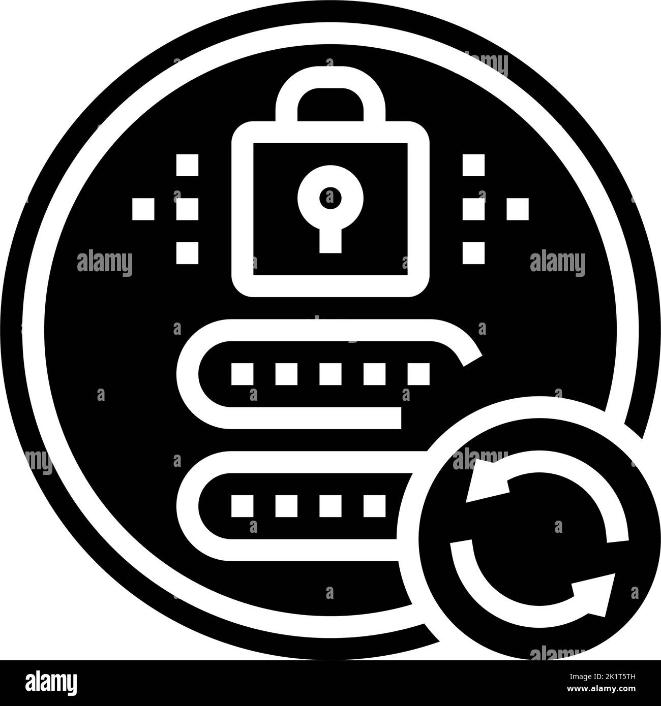 Reset Password Glyph Icon Vector Illustration Stock Vector Image And Art Alamy