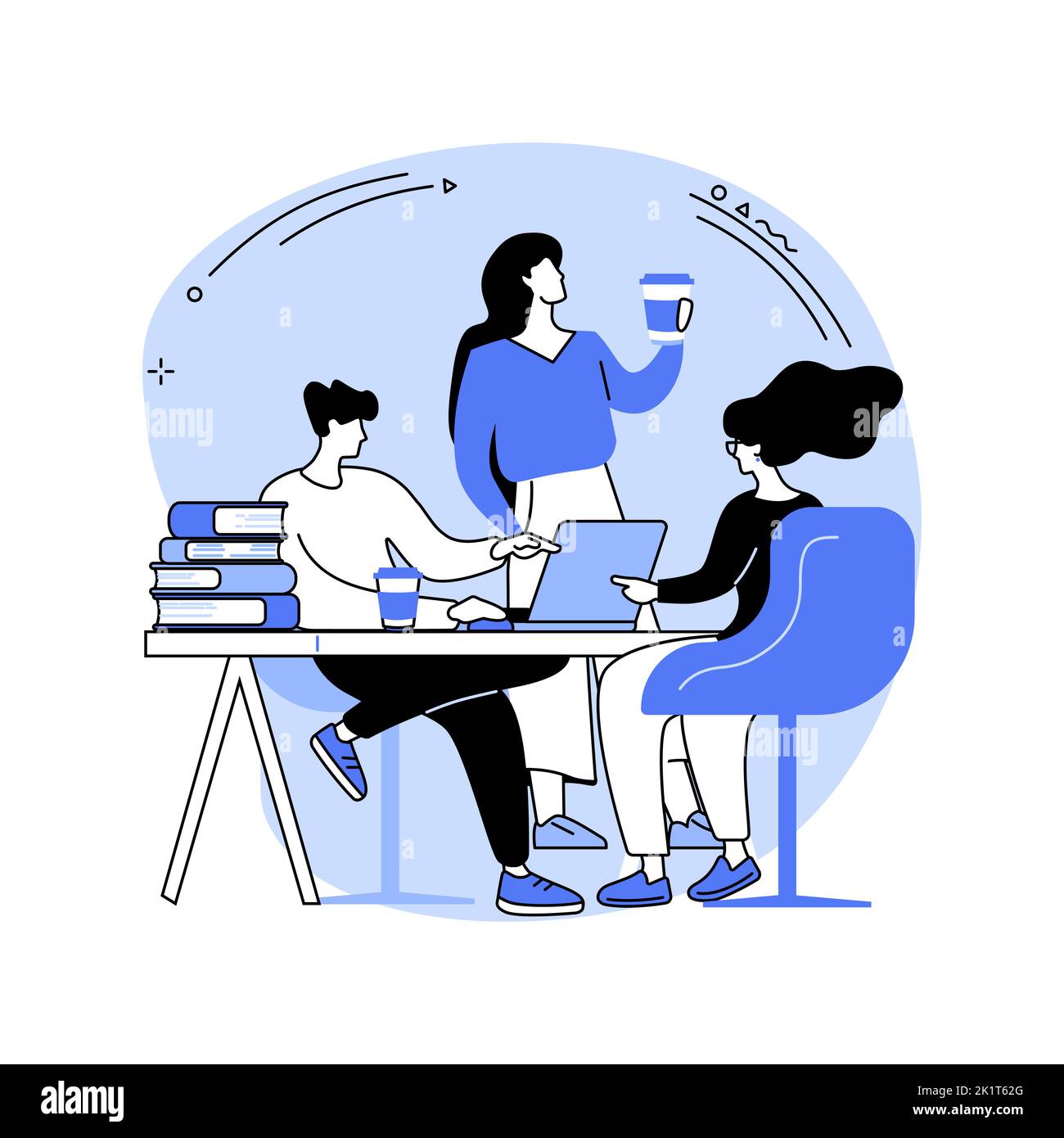 Coffee break isolated cartoon vector illustrations Stock Vector Image ...