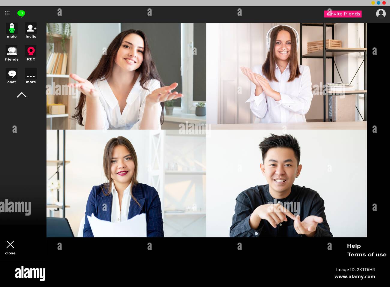 Group diverse people discussing web hi-res stock photography and images ...