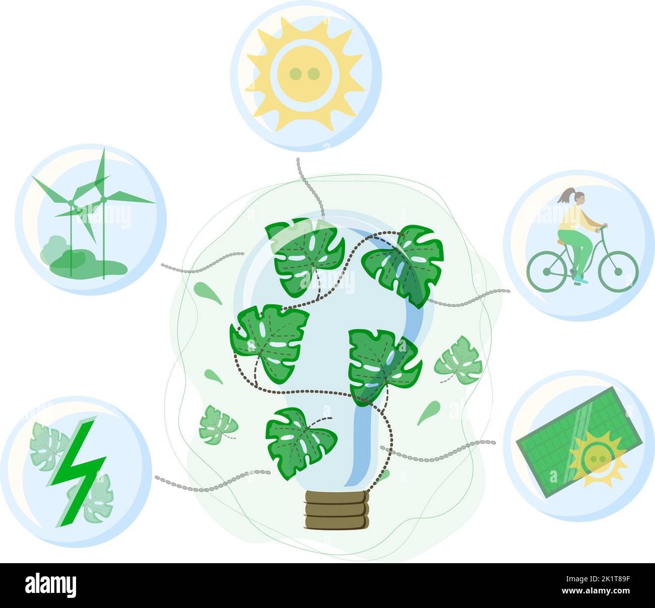 Modern flat graphic illustration, infographics of environmental ...