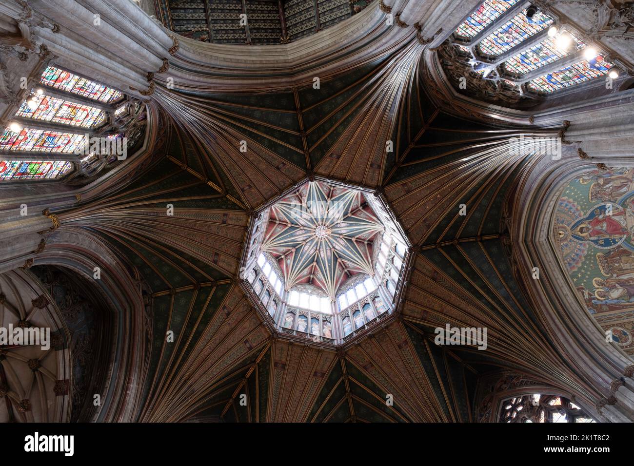 nterior of Ely Cathedral Church of the Holy and Undivided Trinity. With ...