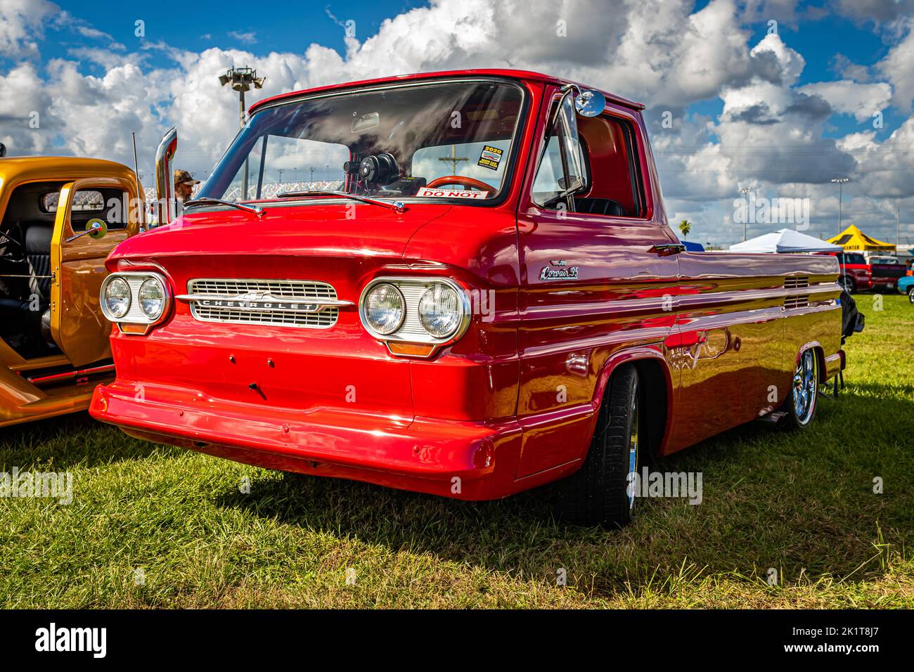 Daytona Beach, FL - November 27, 2020: Front corner view of a 1961 ...