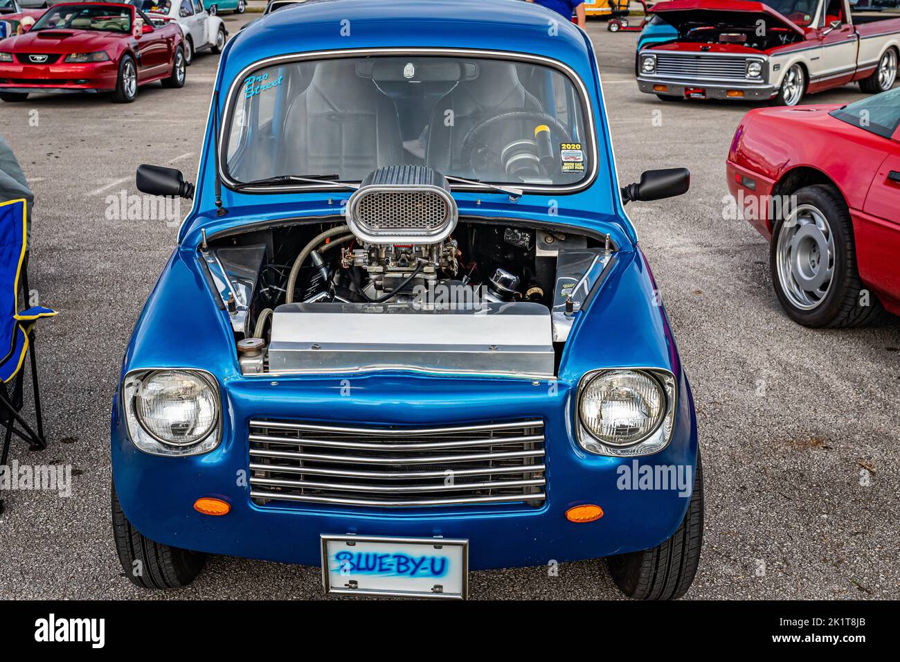 Daytona Beach, FL - November 28, 2020: High perspective front view of a ...