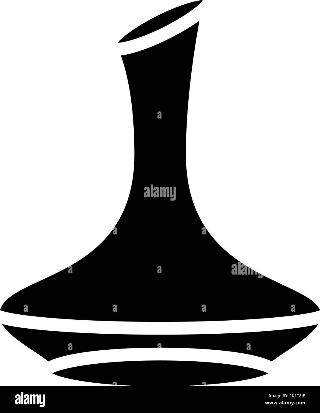 decanter alcohol wine glass glyph icon vector illustration Stock Vector ...