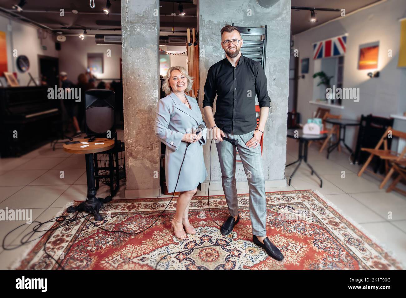 young business people standing in a training class Stock Photo - Alamy