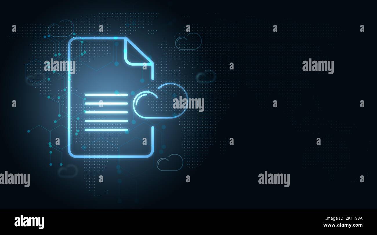 Holographic documents in the cloud storage. The concept of introducing ...